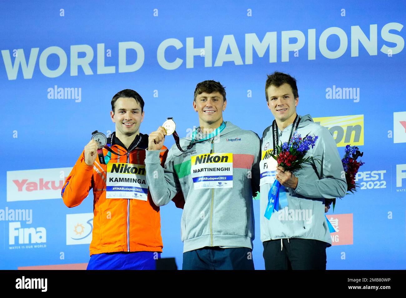 Silver medalist Arno Kamminga of the Netherlands, gold medalist Nicolo ...