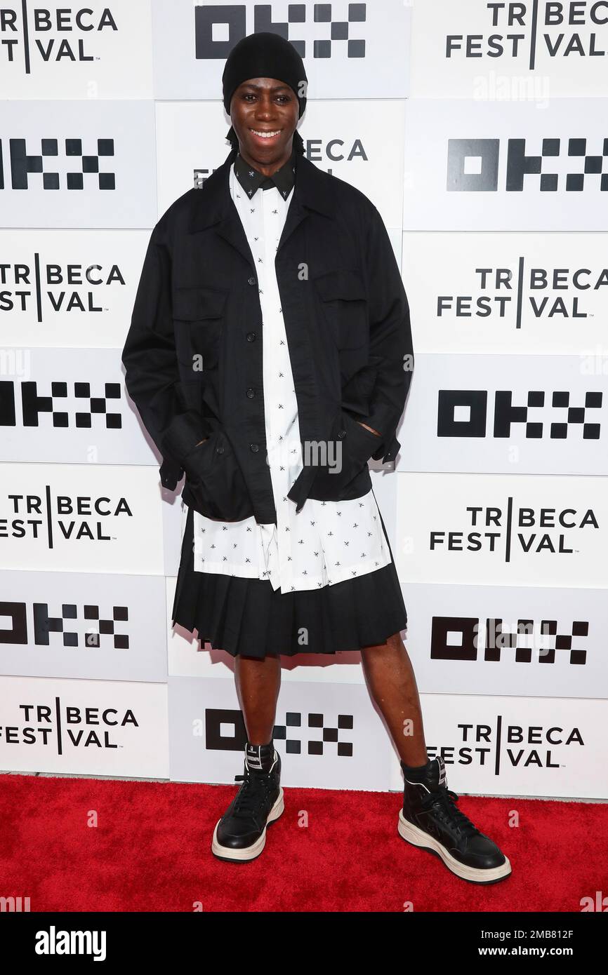 Fashion model Miss J Alexander attends the premiere for "Loudmouth" at ...