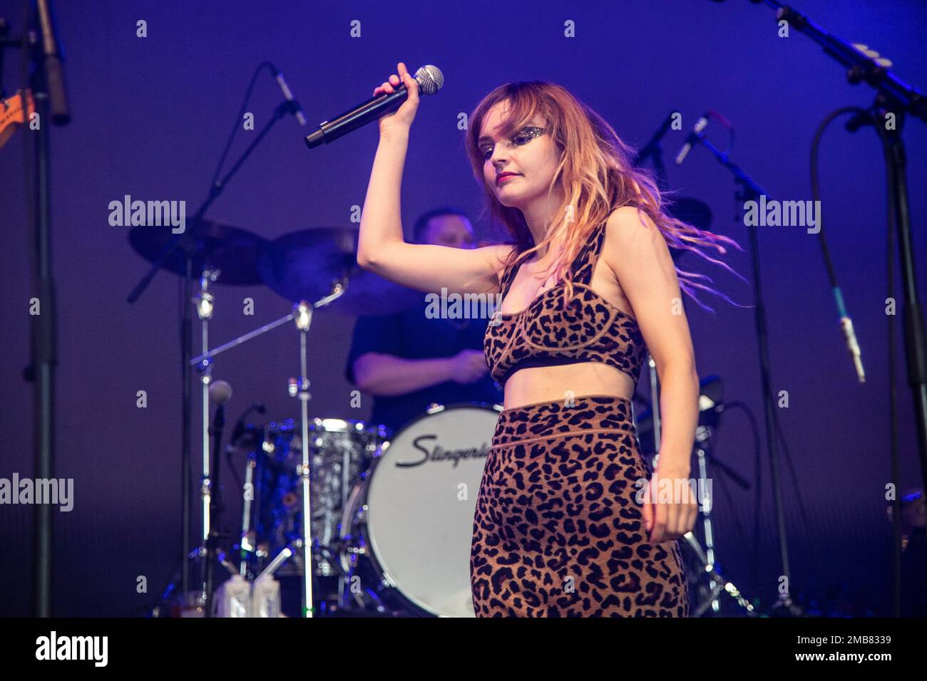 Lauren Mayberry of Chvrches performs during Jack Antonoff's 1984 ...