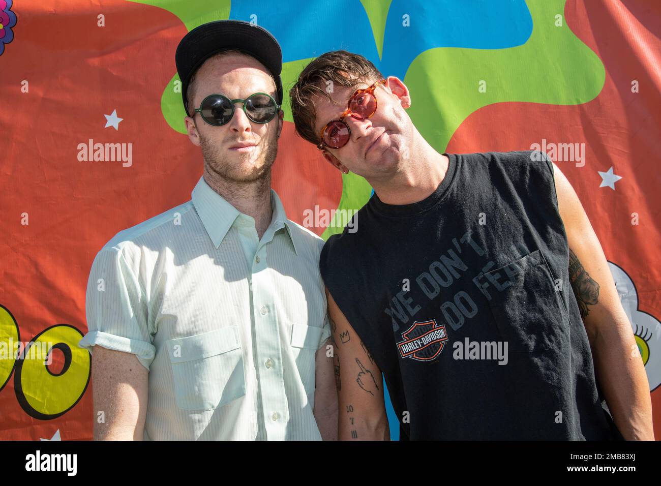 Brian Macdonald, left, and Judah Akers of Judah & The Lion poses for a ...