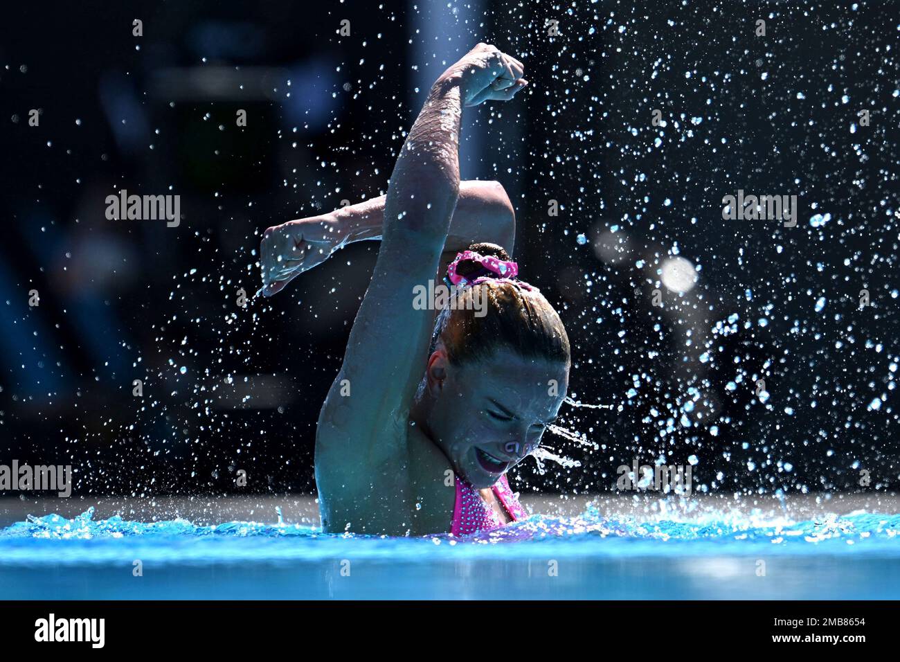Great Britain's Kate Shortman competes during solo technical final of ...
