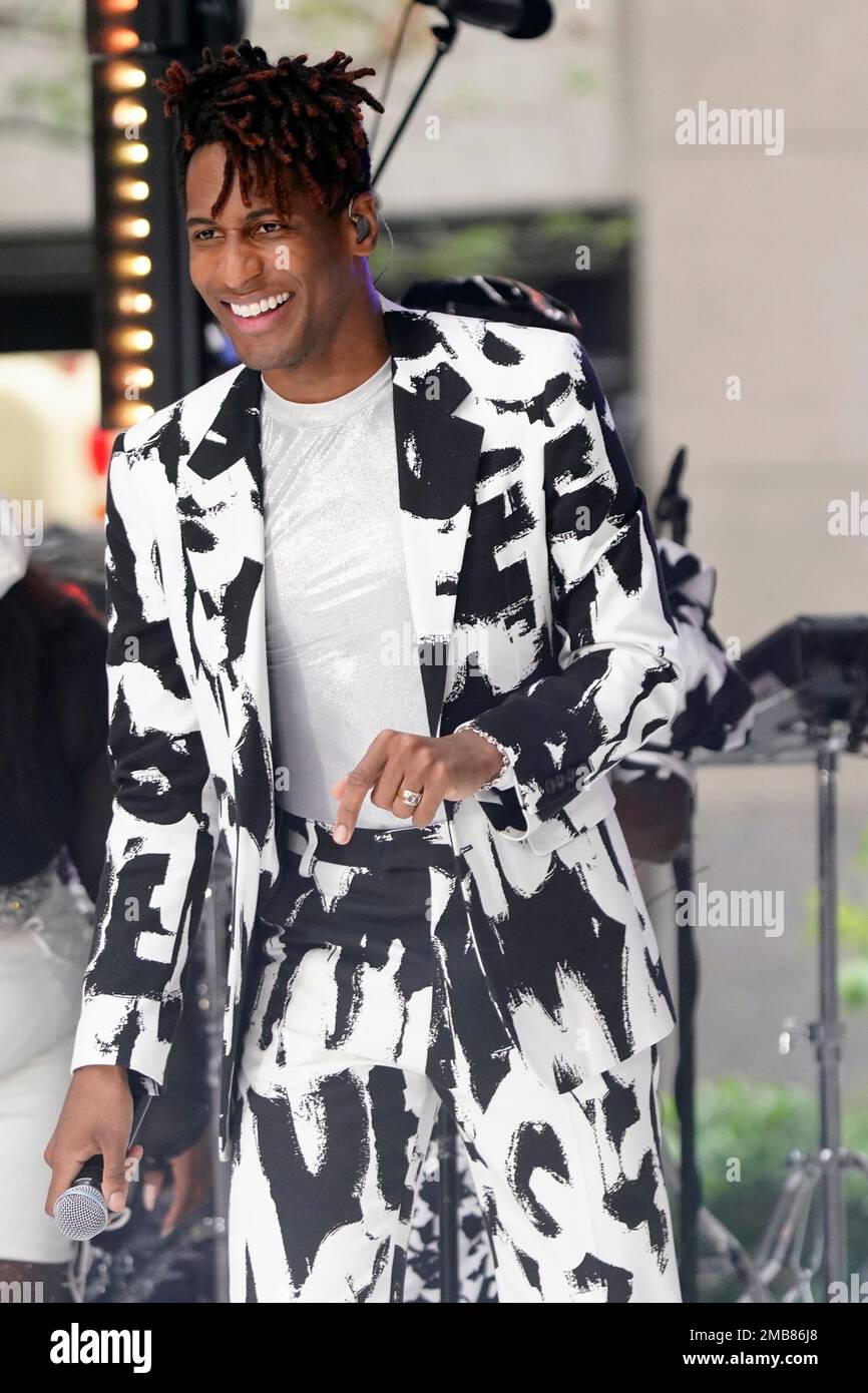 Jon Batiste performs on NBC's Today show at Rockefeller Plaza on Friday ...