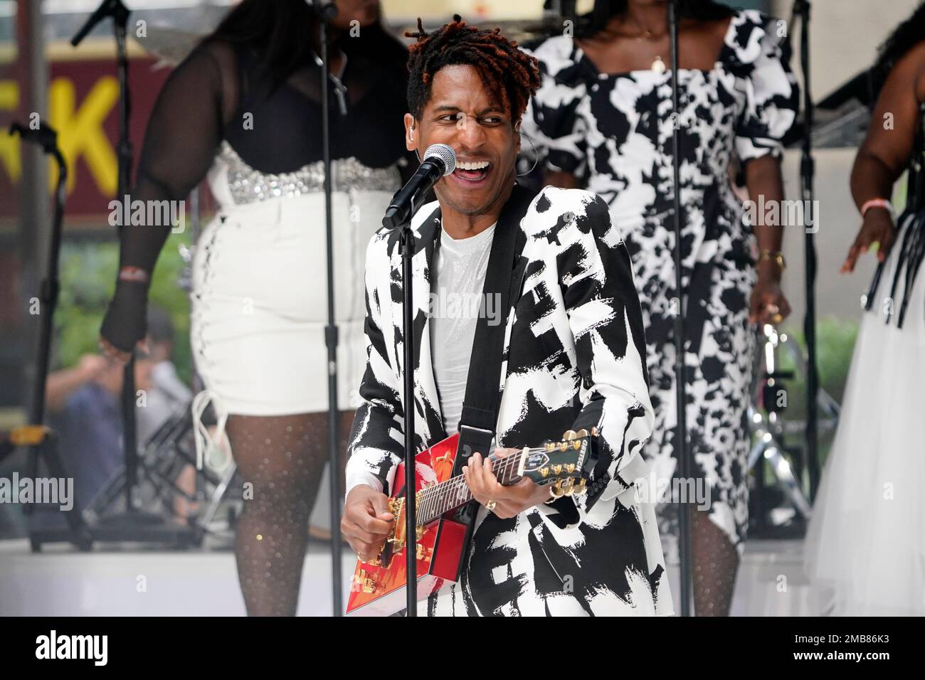 Jon Batiste performs on NBC's Today show at Rockefeller Plaza on Friday ...