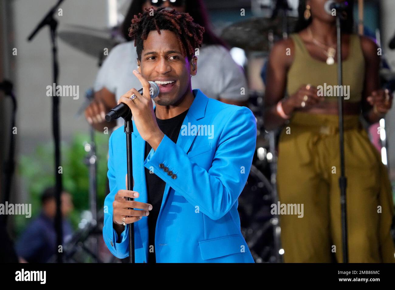 Jon Batiste rehearses prior to a performance on NBC's Today show at ...