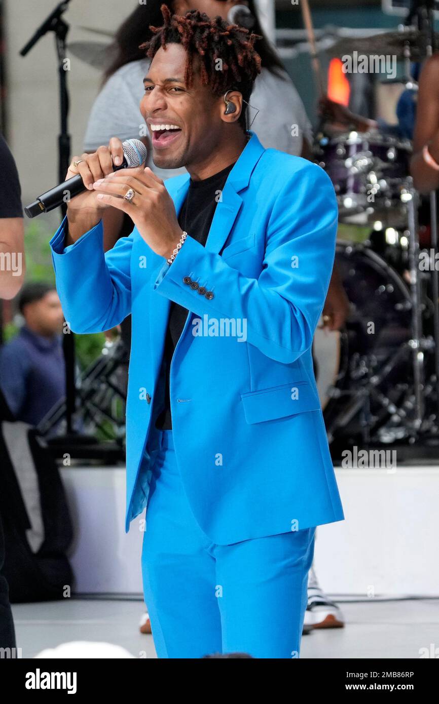 Jon Batiste rehearses prior to a performance on NBC's Today show at ...