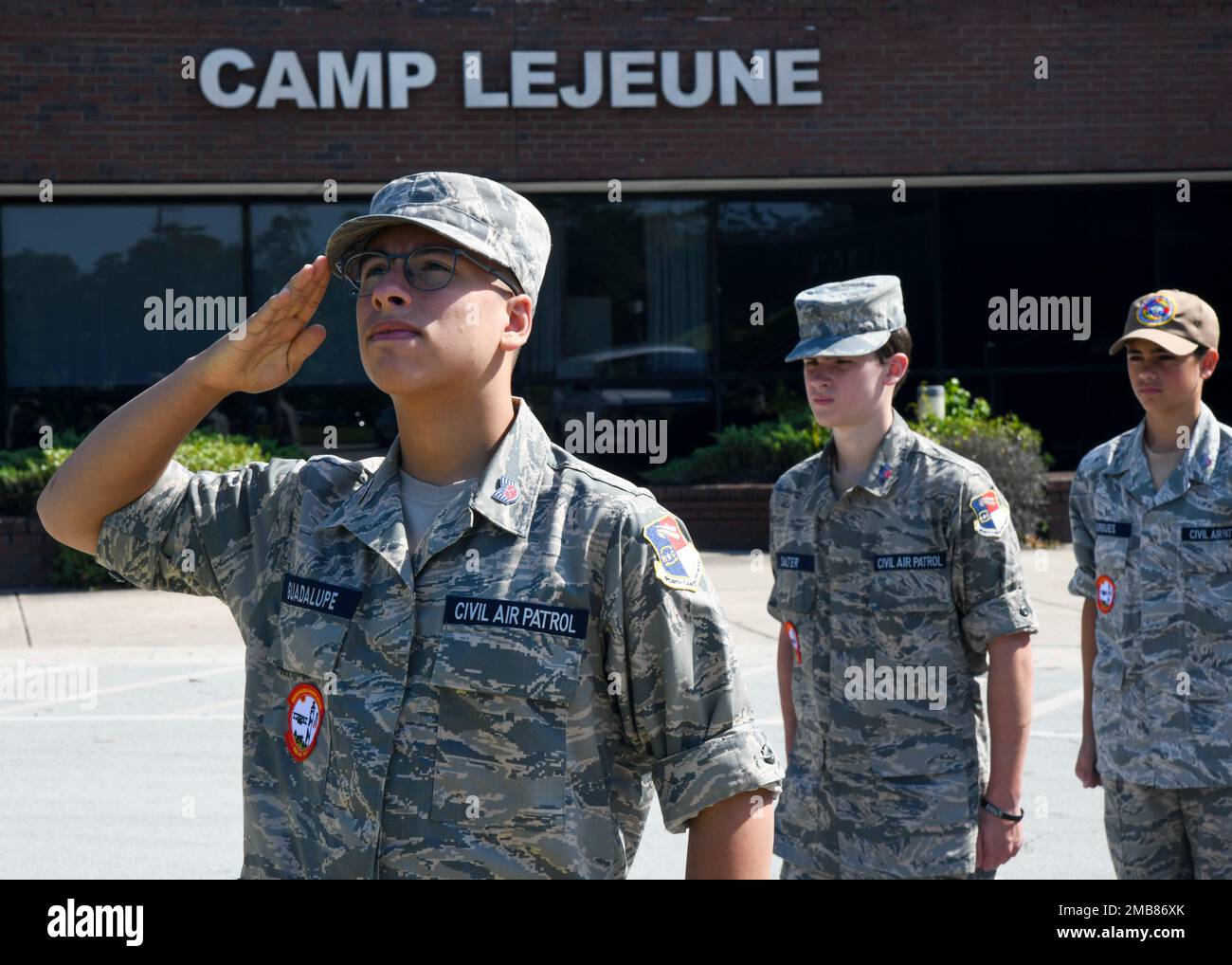 Cadets with Cunningham Field Composite Squadron Civil Air Patrol NC 160 ...