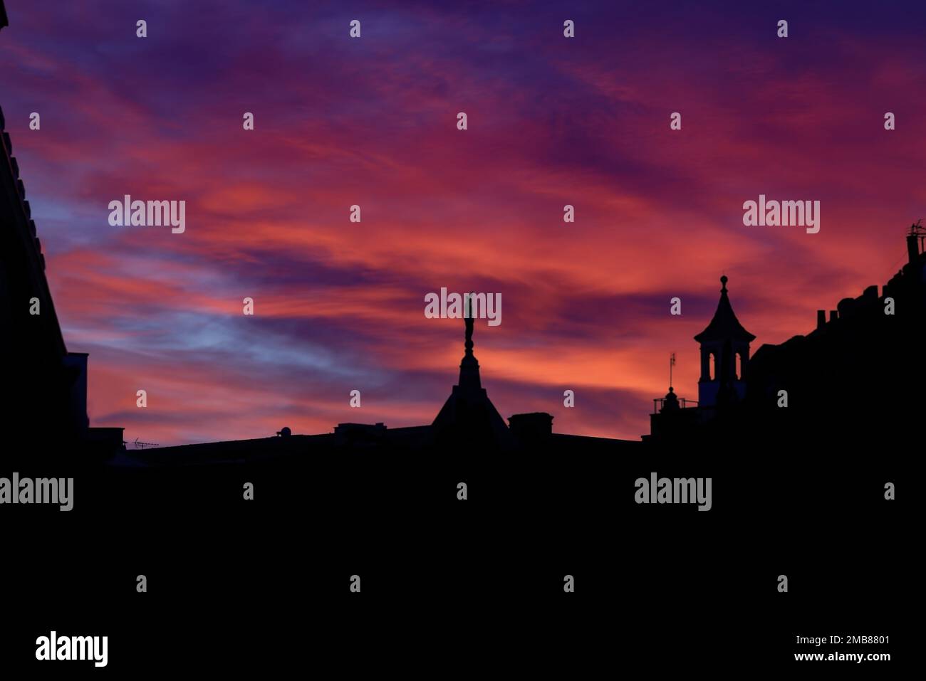 Kings cross area sunrise Stock Photo - Alamy