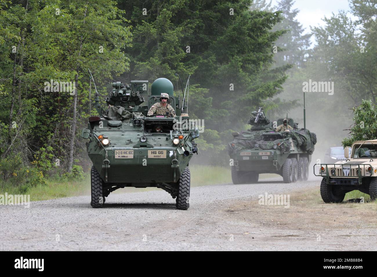 The 2nd Stryker Brigade Combat Team, 2nd Infantry Division arrive at ...