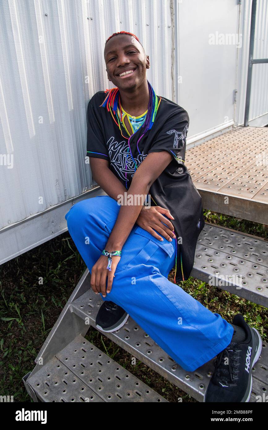 Moore Kismet poses for a portrait during the Bonnaroo Music and Arts ...