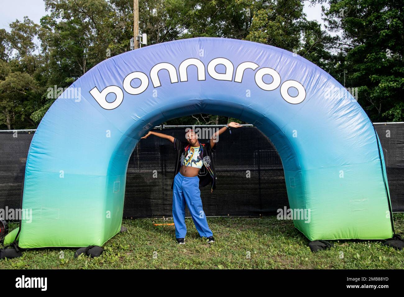 Moore Kismet poses for a portrait during the Bonnaroo Music and Arts ...
