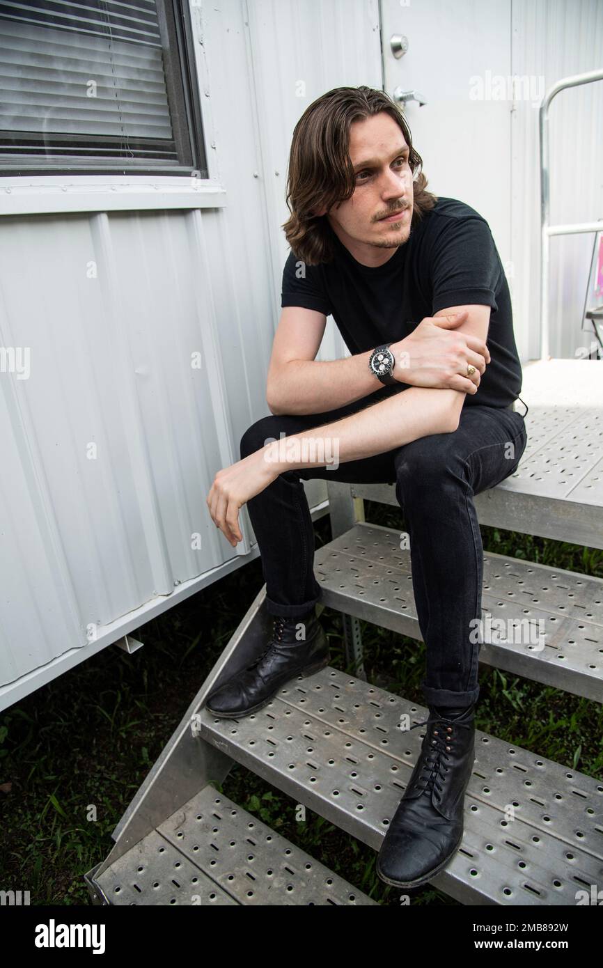 Patrick Droney poses for a portrait during the Bonnaroo Music and Arts ...