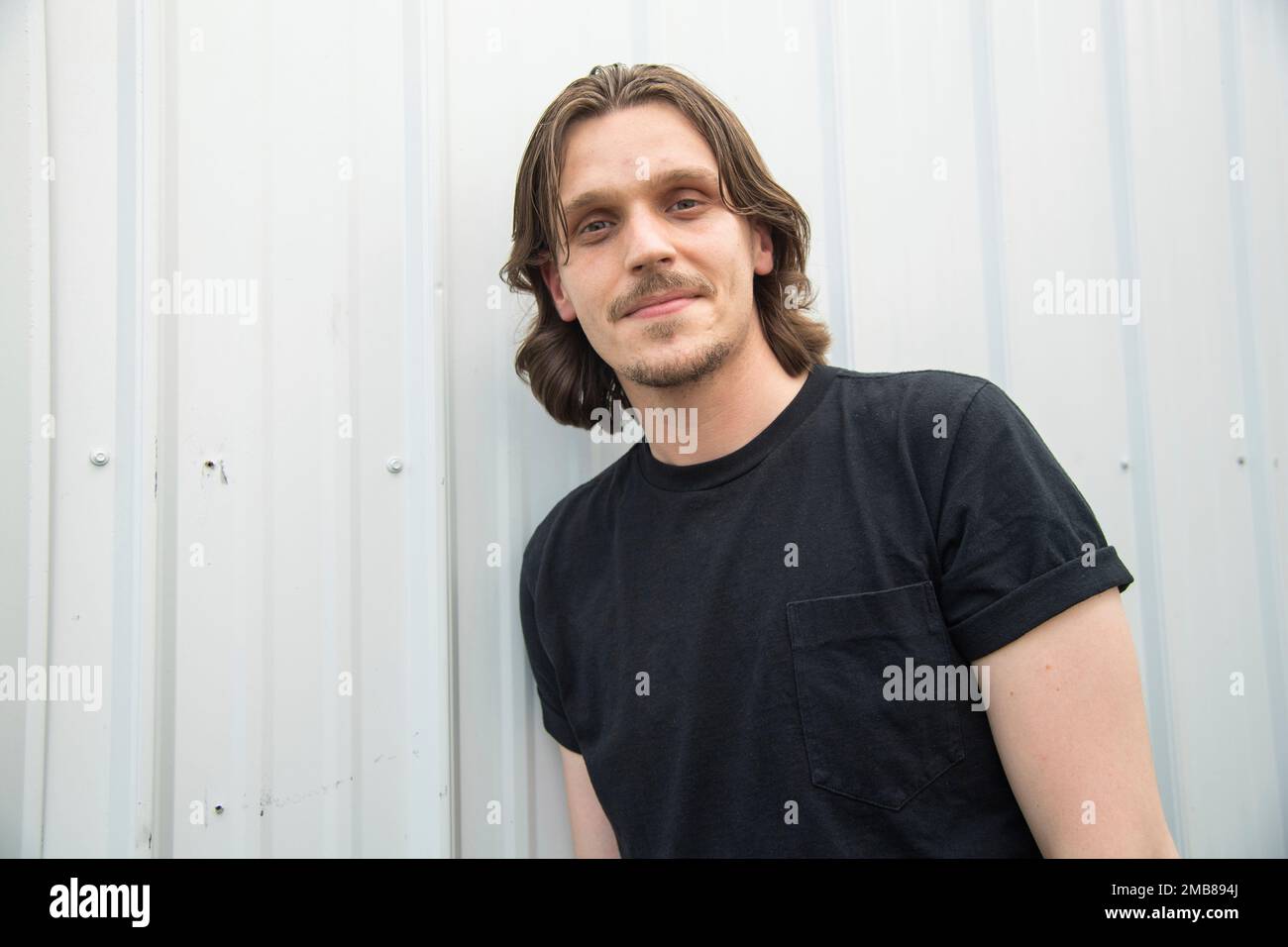 Patrick Droney poses for a portrait during the Bonnaroo Music and Arts ...