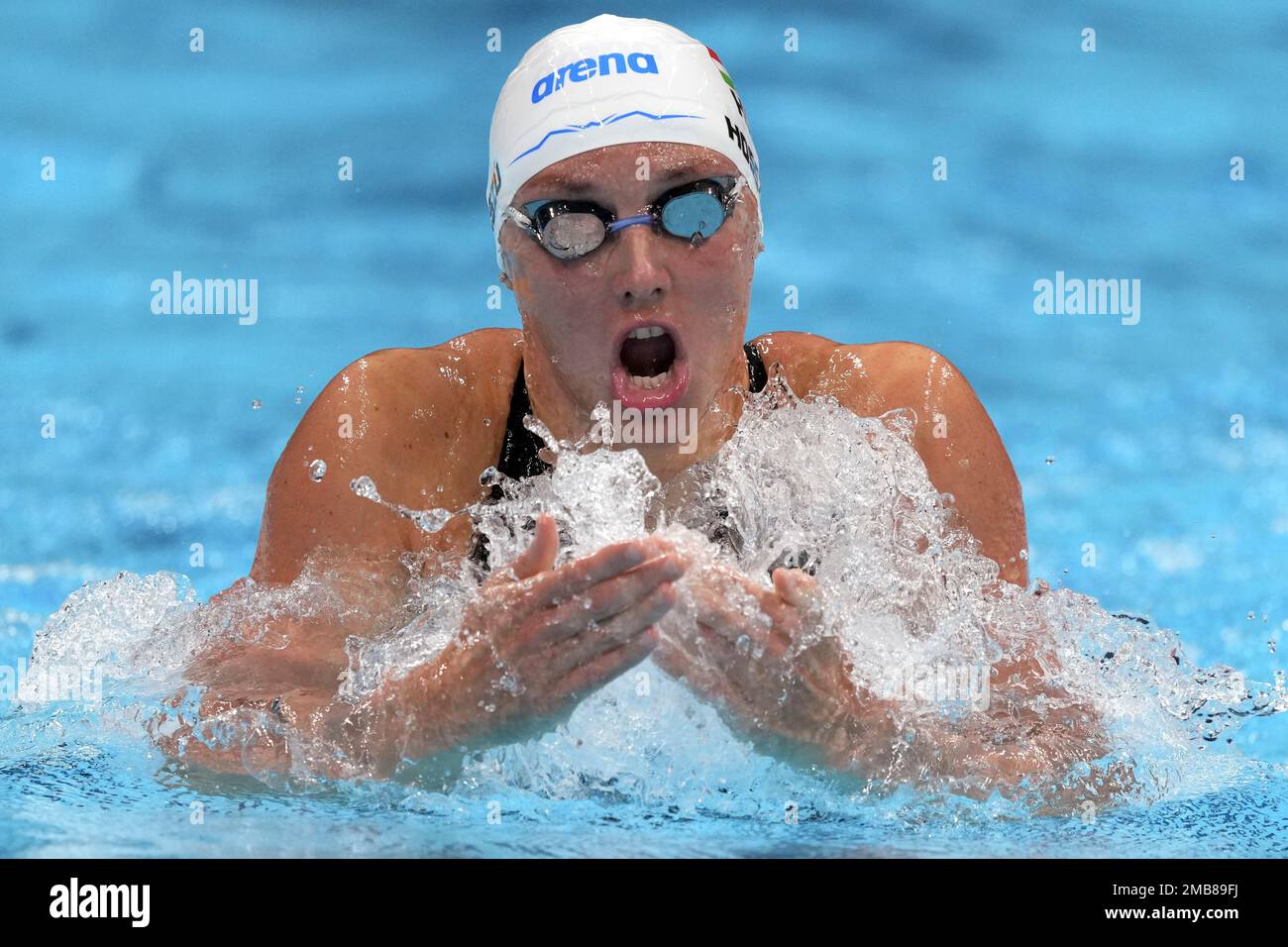 FILE - Katinka Hosszu of Hungary swims in a heat during the women's 200 ...