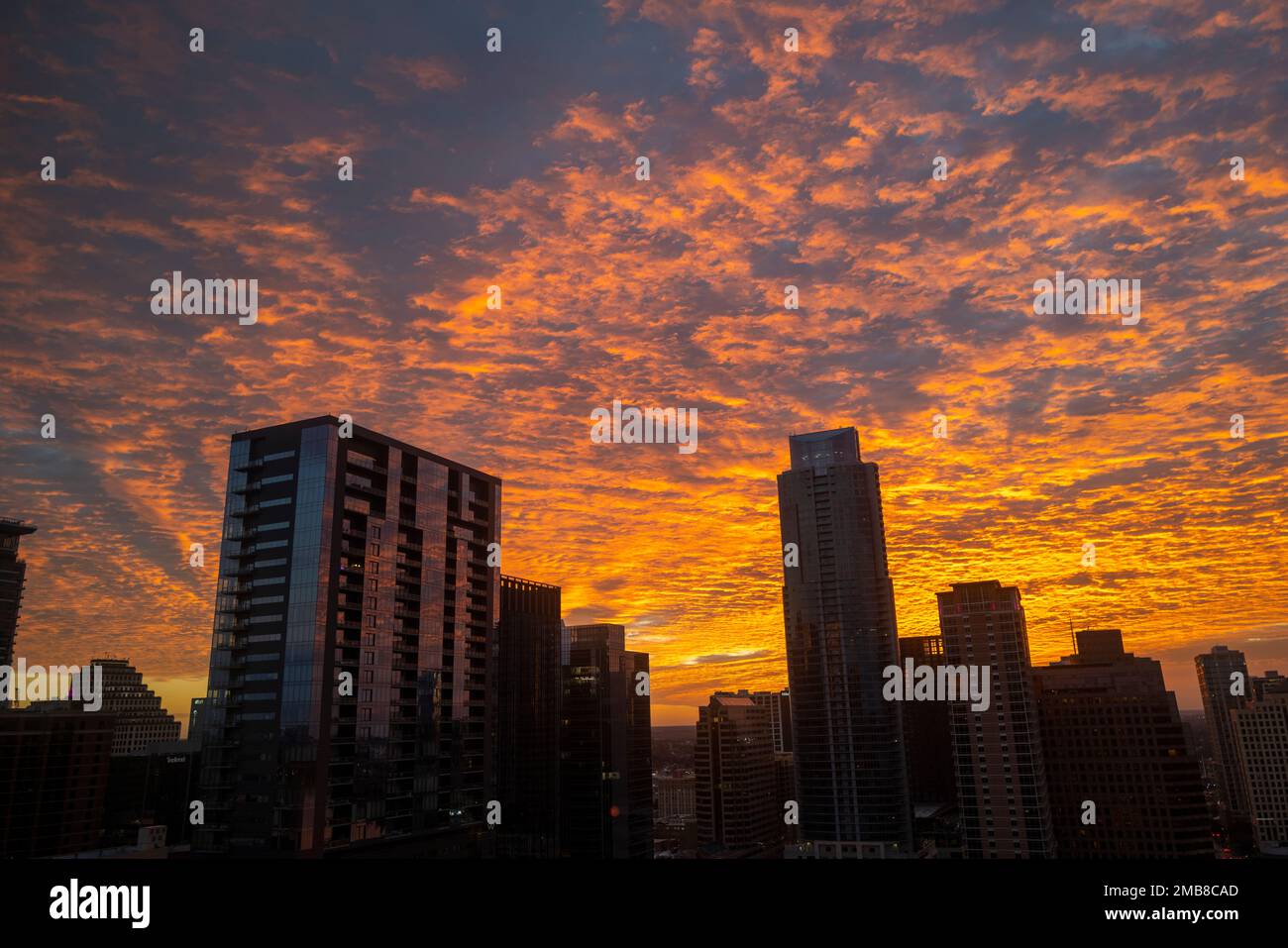 Downtown skyline at sunrise hi-res stock photography and images - Alamy