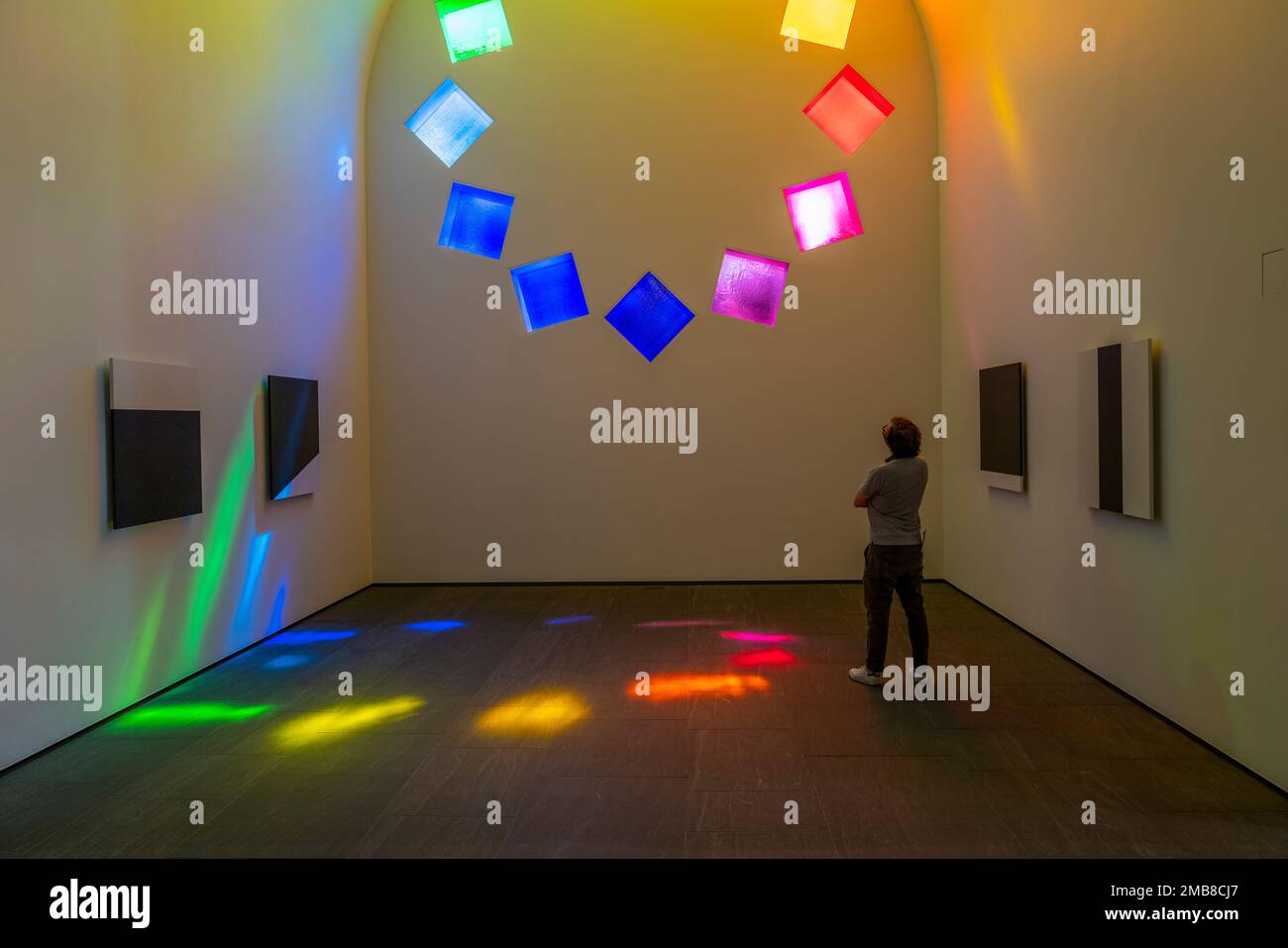 Interior of Ellsworth Kelly's AUSTIN at Blanton Museum, Austin, TX as ...