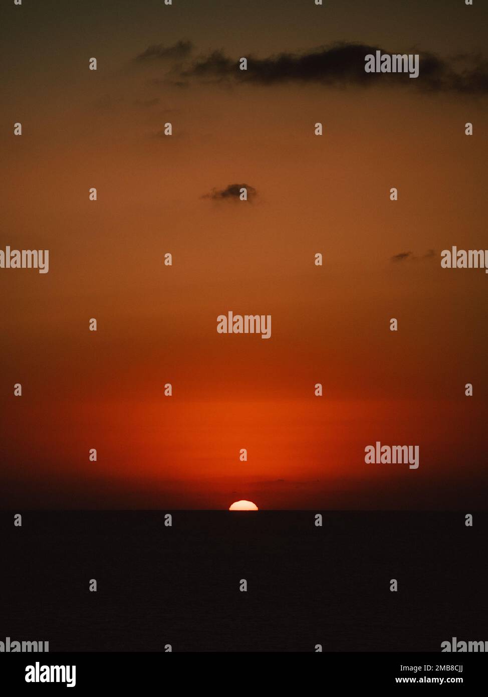 Tel Aviv Sunset Over The Ocean Sea Stock Photo - Alamy