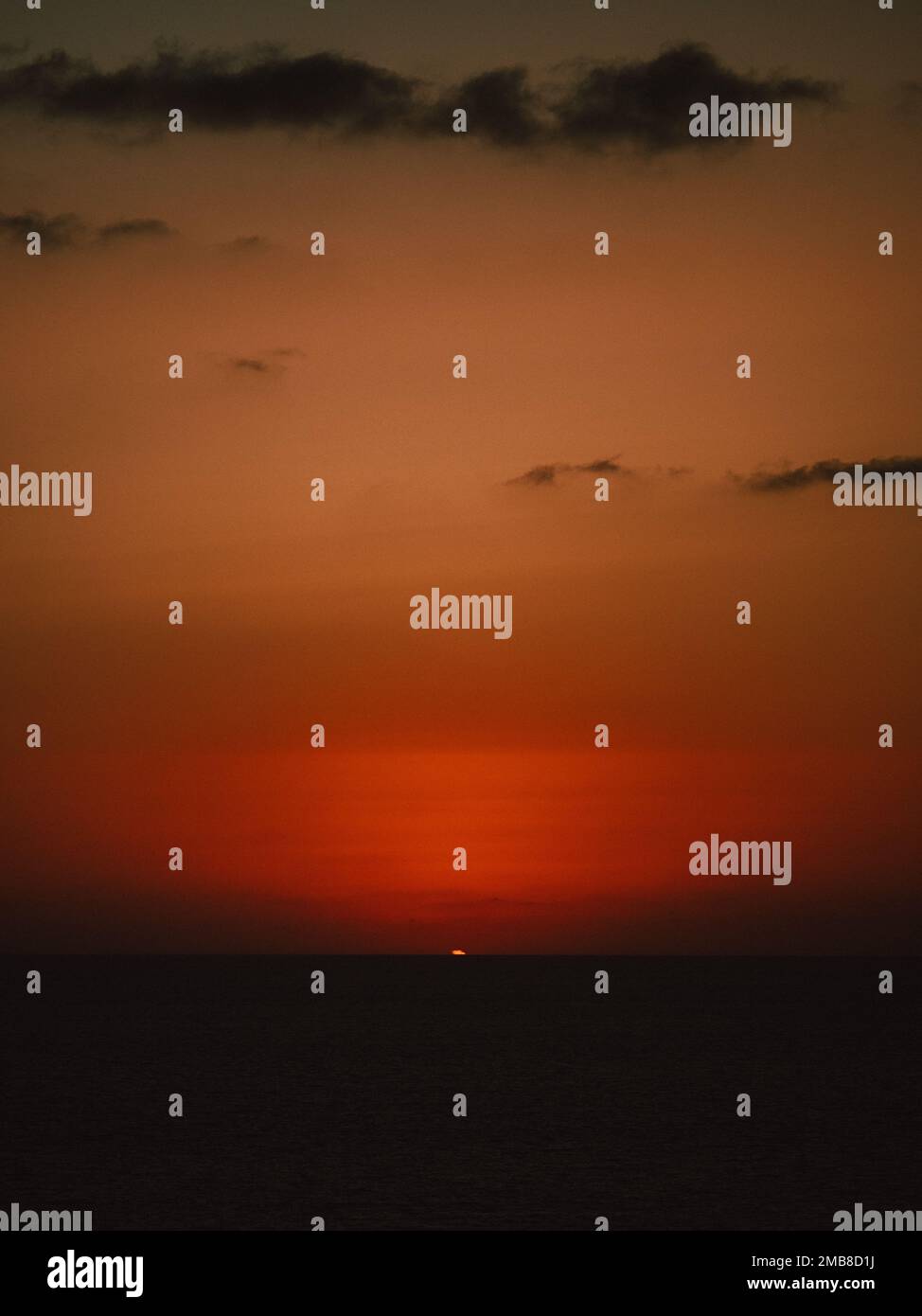 Tel Aviv Sunset Over The Ocean Sea Stock Photo - Alamy