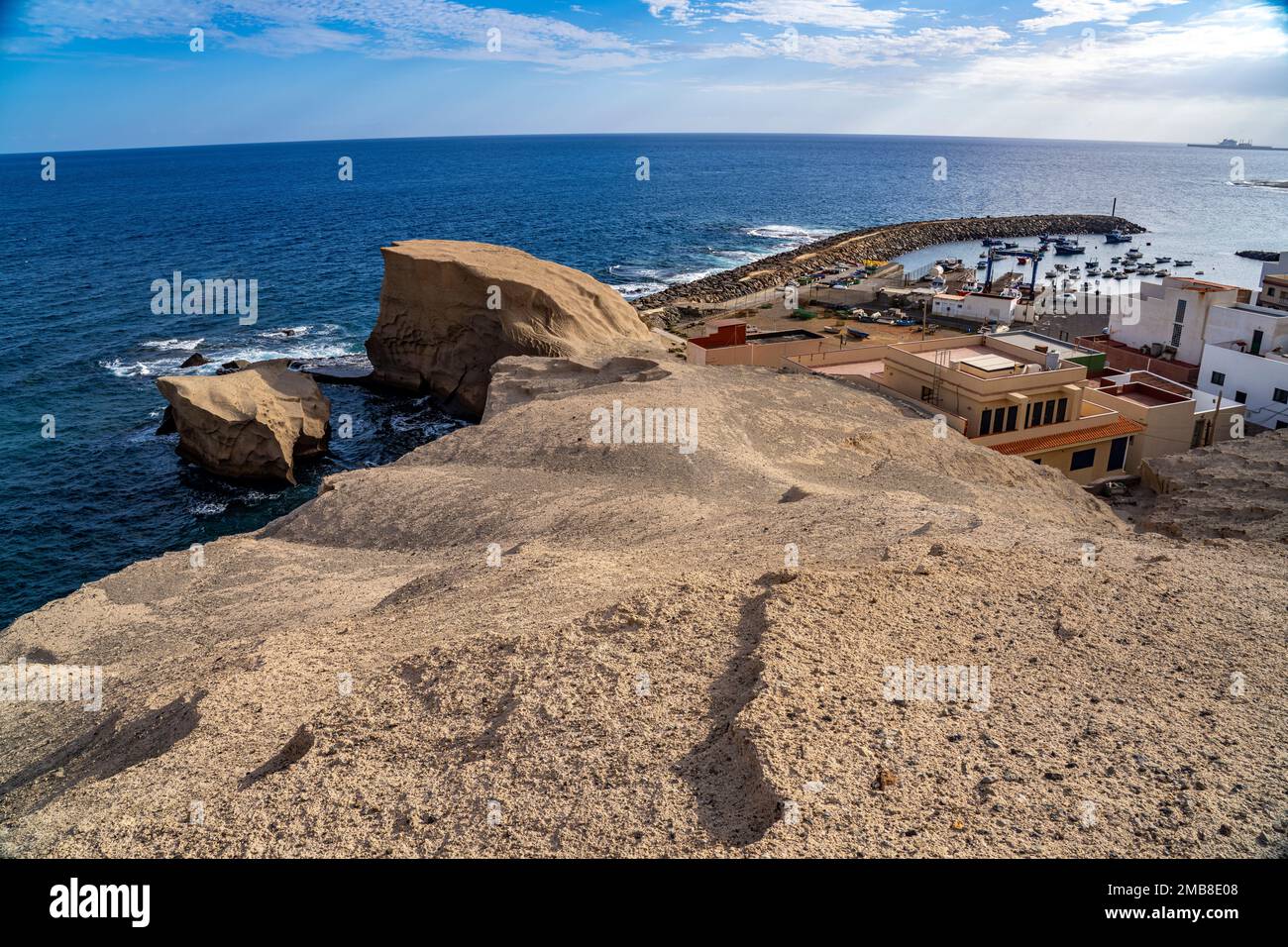 Das Fischerdorf San Miguel de Tajao, Teneriffa, Kanarische Inseln ...