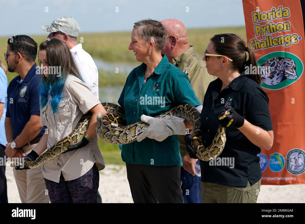 McKayla Spencer, left, Jan Fore, center, and Sarah Funck, right, all of ...