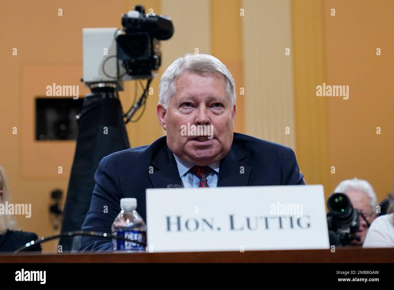 Michael Luttig, a retired federal judge, testifies as the House select ...