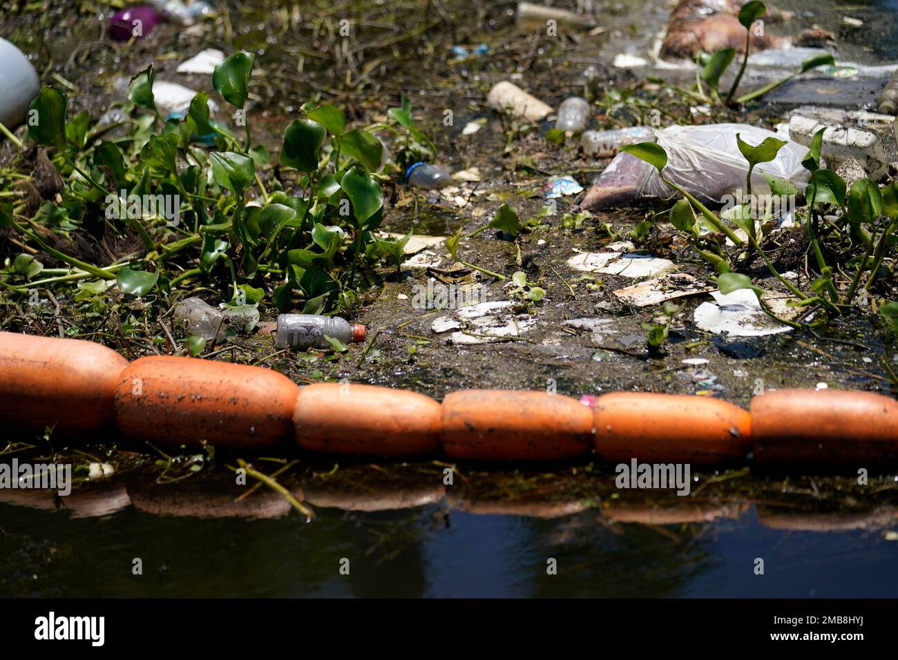 Trash that was captured by a Litter Gitter, a contraption designed by ...