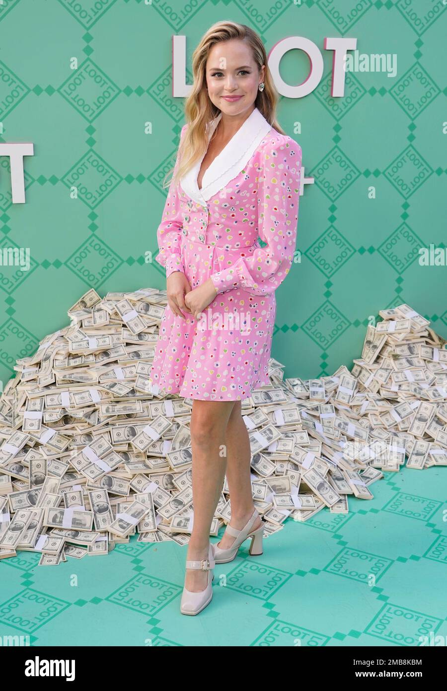 Stephanie Styles arrives at the premiere of "Loot" on Wednesday, June 15, 2022, at the DGA ...