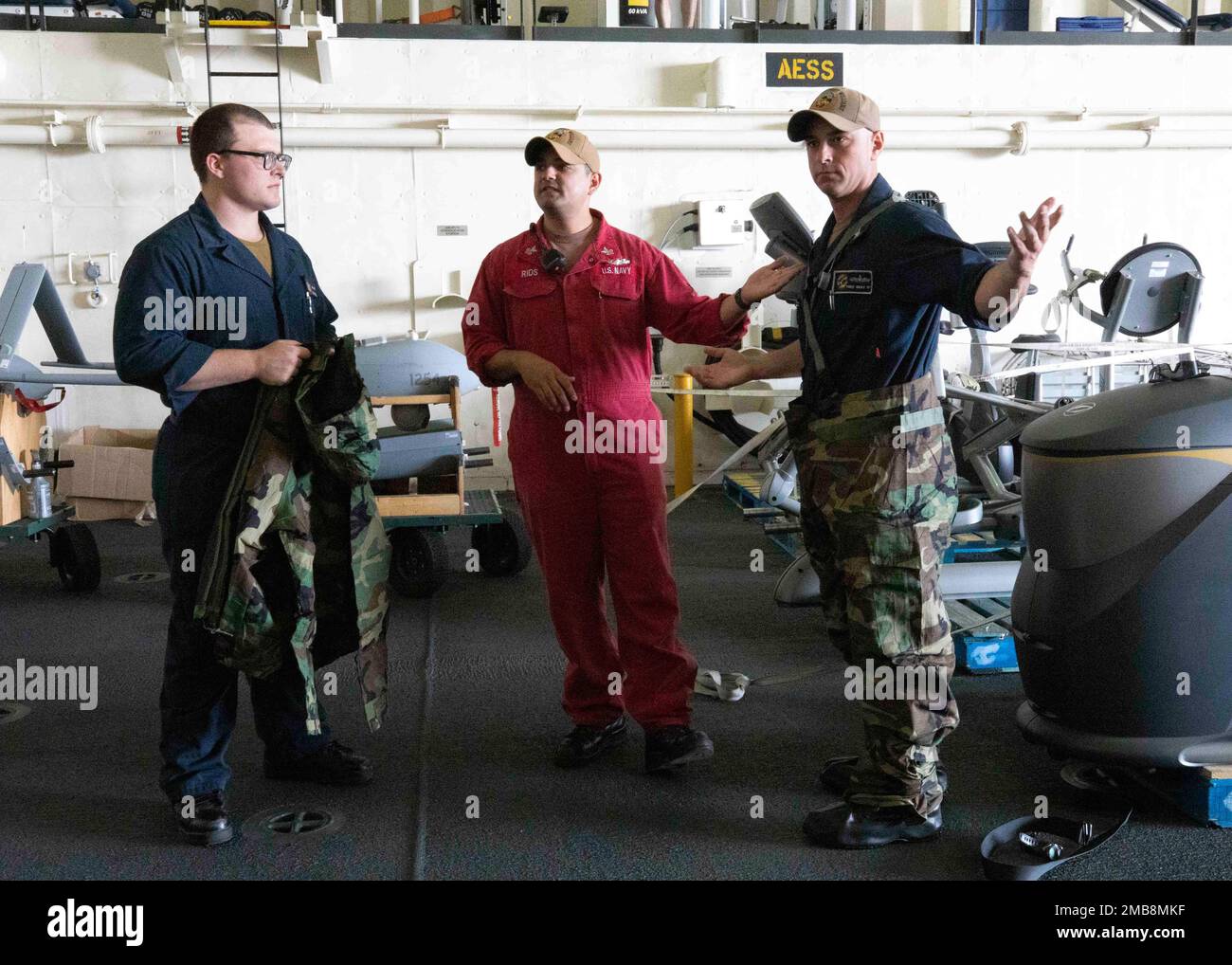 220613-N-TI693-1117 SUEZ CANAL (June 13, 2022) Fireman Eric Gifford ...