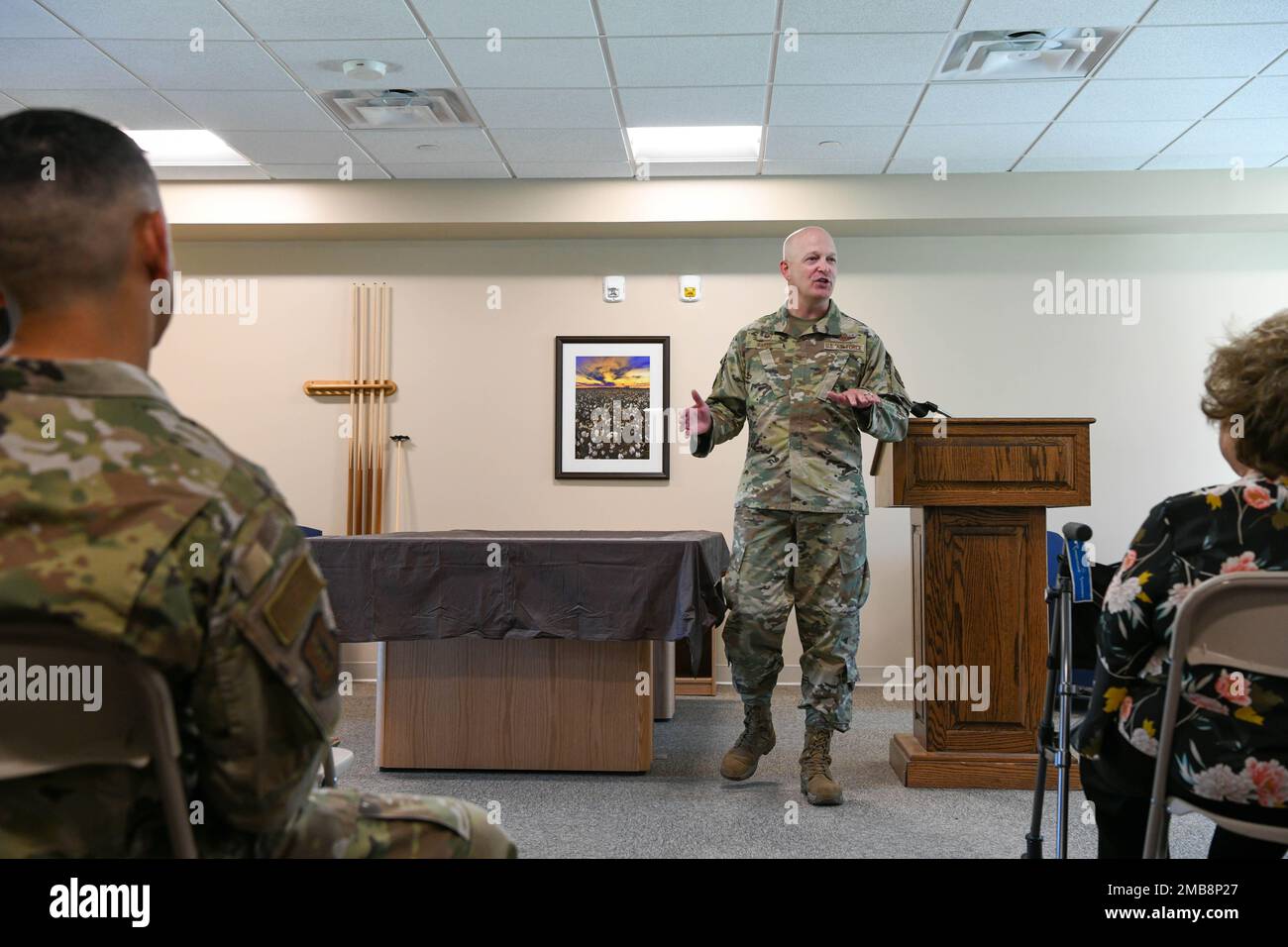 U.S. Air Force Col. Blaine Baker, 97th Air Mobility Wing commander ...