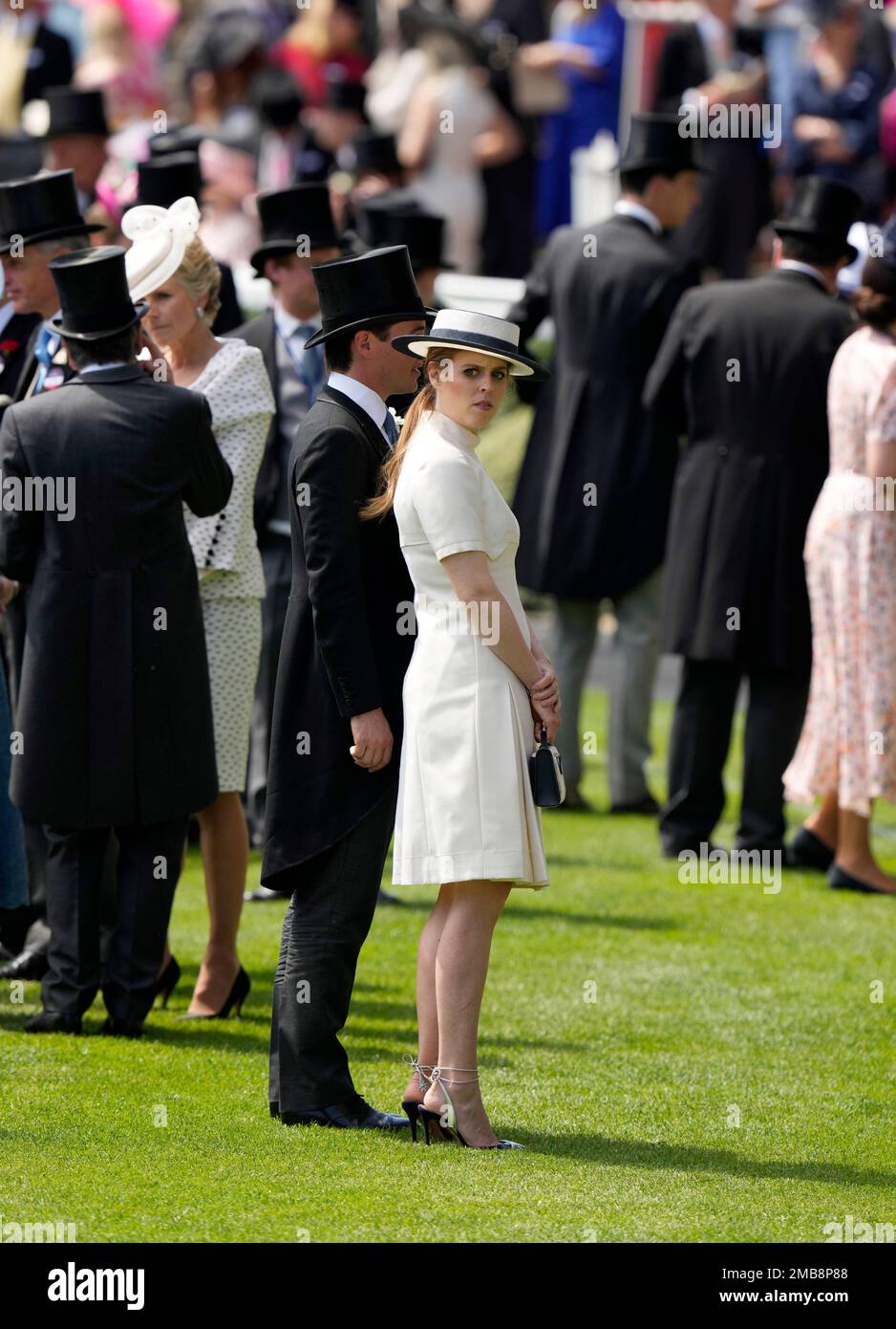 Britain's Princess Beatrice, looks on, during the second day of the ...