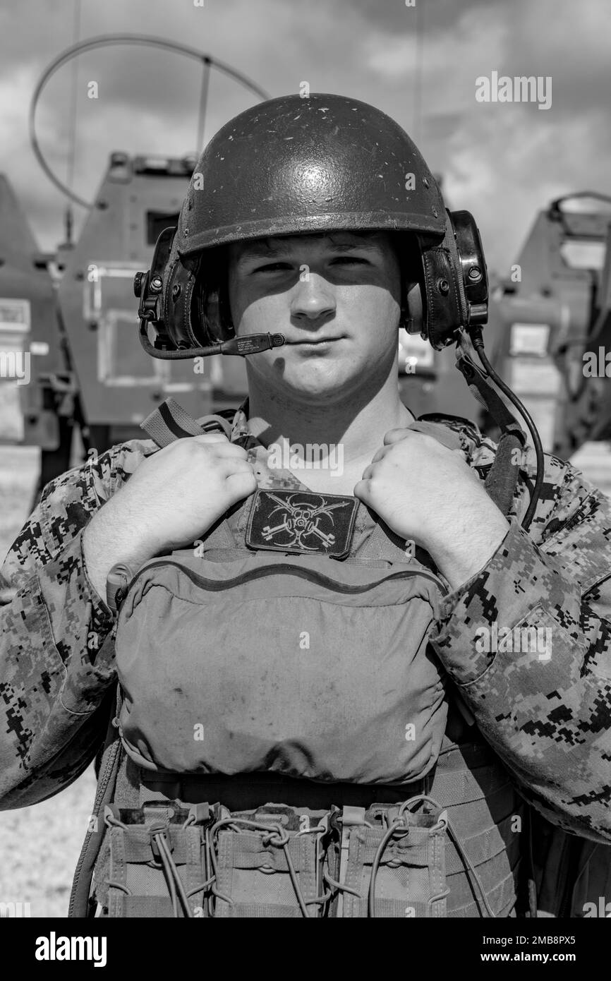 U.S. Marine Corps Cpl. Seth Gregory, a native of Hammond, Ill., and a ...