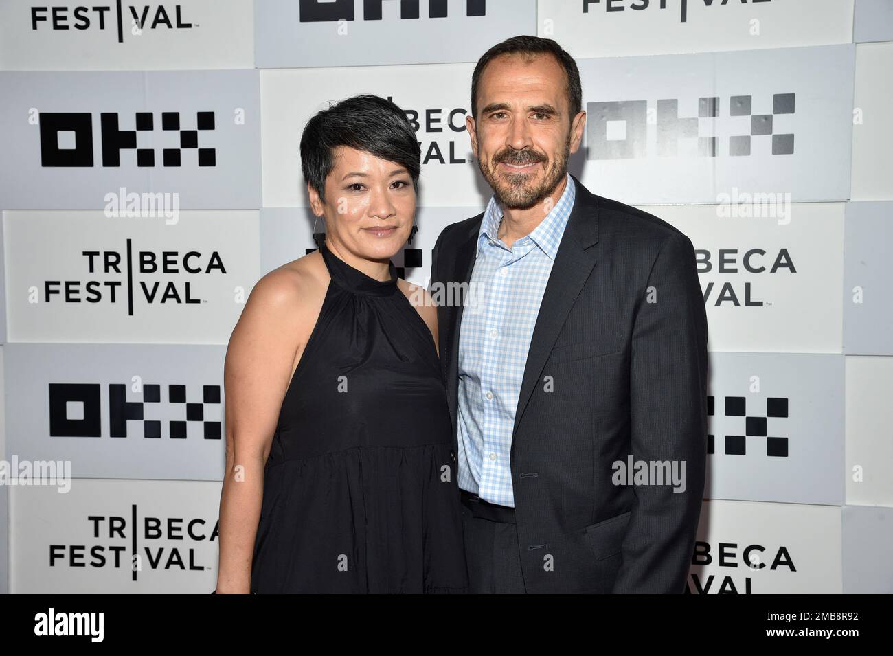 AMC Networks streaming services president Miquel Penella, right, and ...