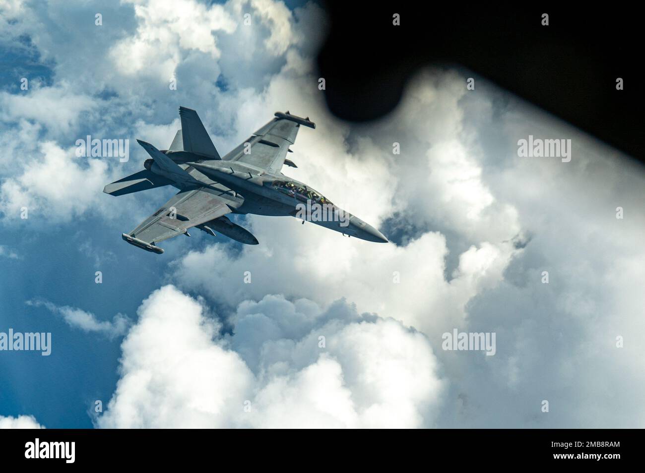 A U.S. Navy EA-18G Growler aircraft attached to the Electronic Attack ...