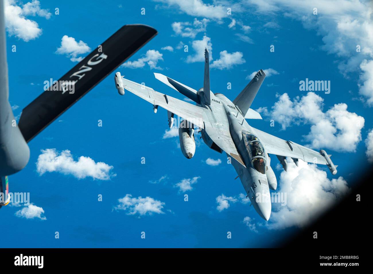 A U.S. Navy EA-18G Growler aircraft attached to the Electronic Attack ...