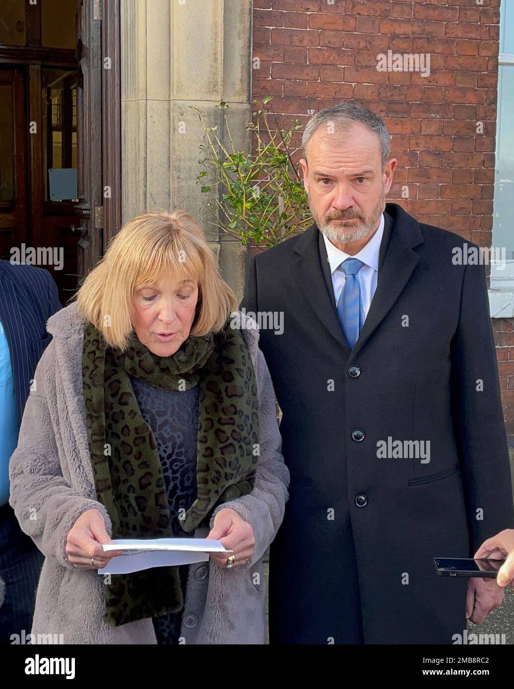 Andrew and Anne Nash speak to the media outside Wakefield Coroners ...