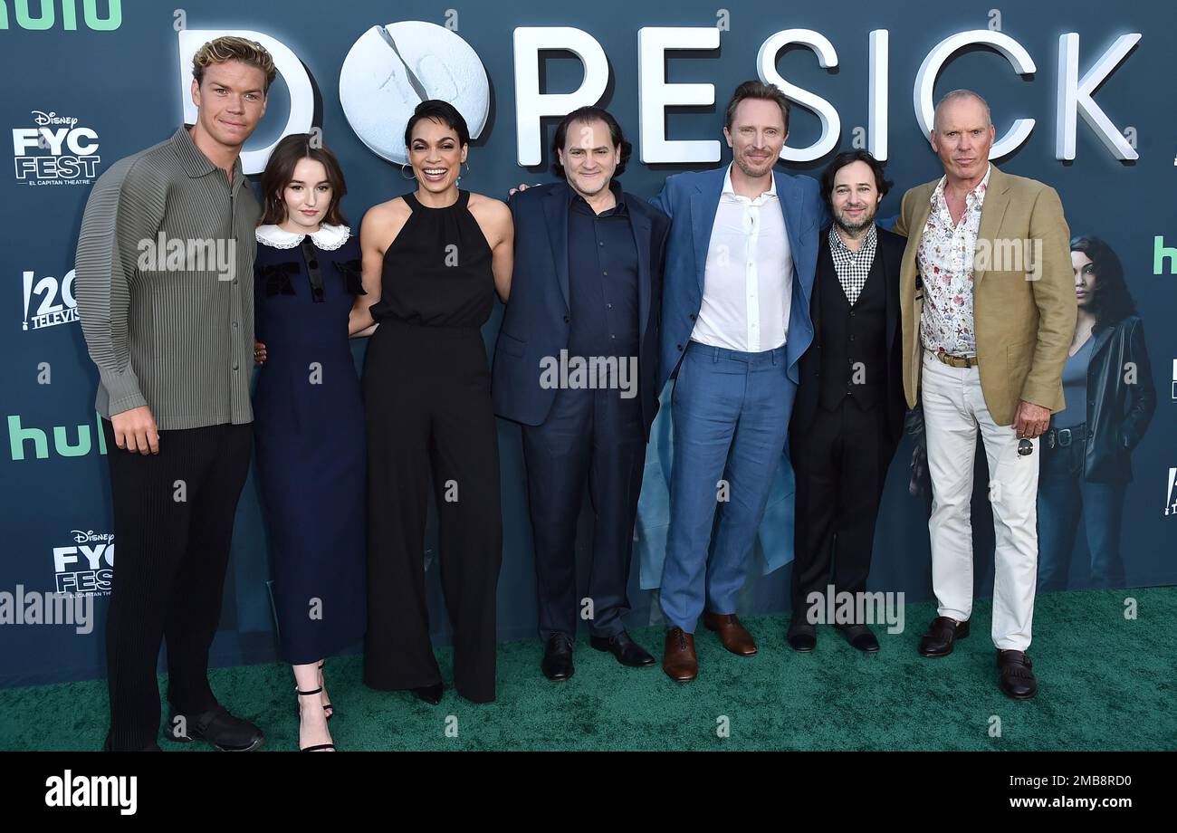 From left, Will Poulter, Kaitlyn Dever, Rosario Dawson, Michael Stuhlbarg, John Hoogenakker ...