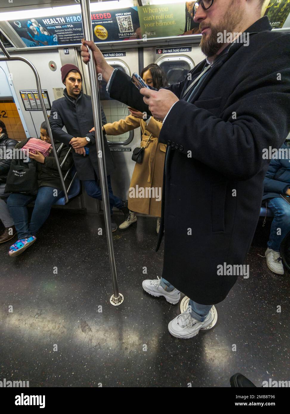 Weekend subway ridership in New York on Saturday, January 14, 2023 ...