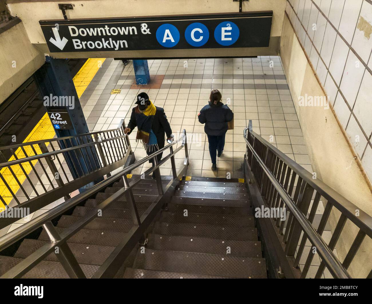 Weekday subway ridership in New York on Wednesday, January 18, 2023 ...