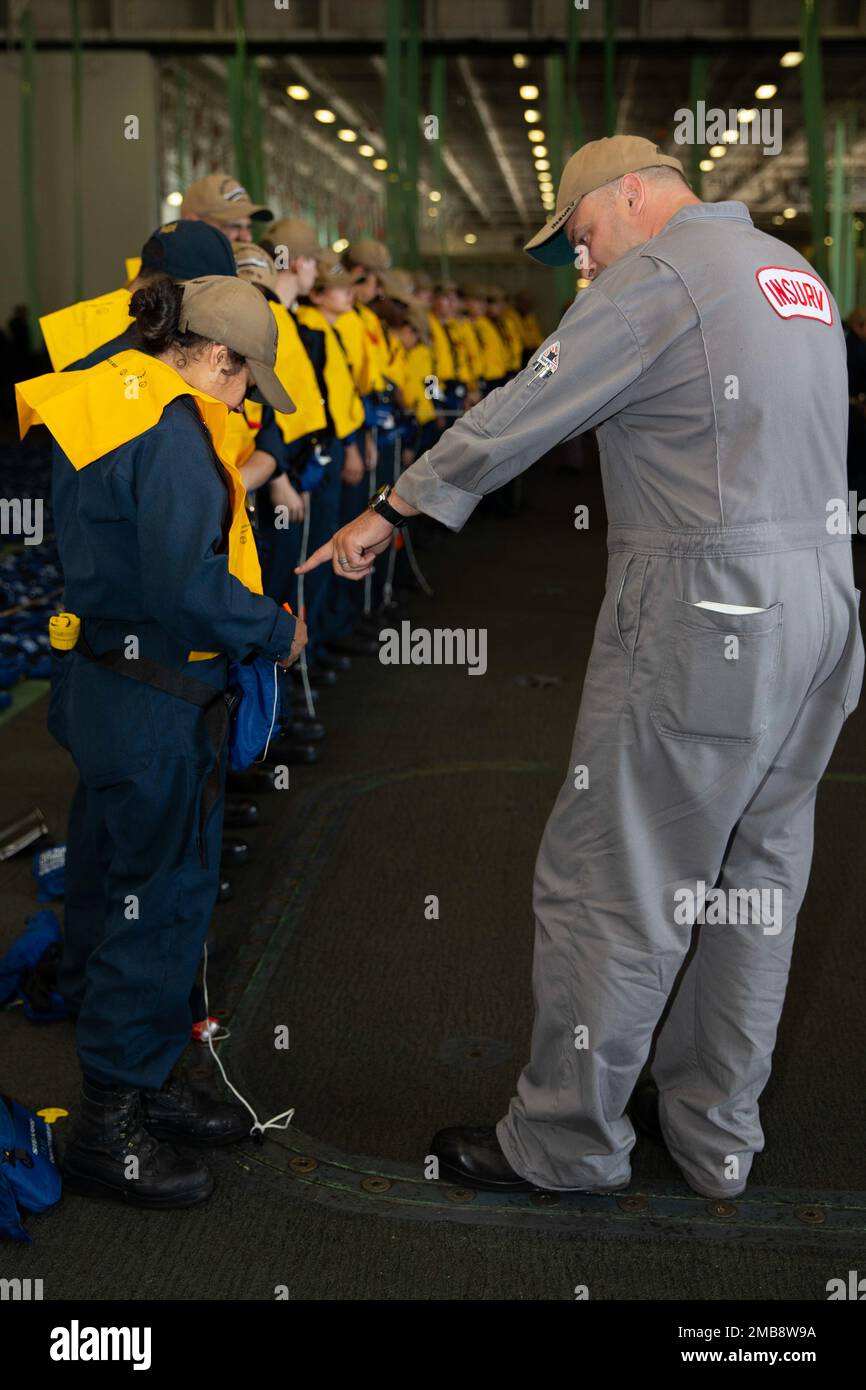 Board of Inspection and Survey (INSURV) inspector Lt. Cmdr. Charles ...