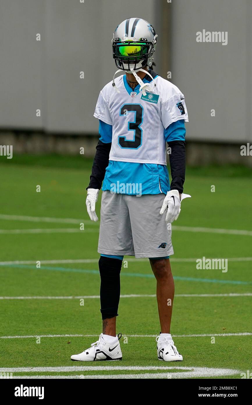 Carolina Panthers' Robbie Anderson takes part in drills at the NFL ...