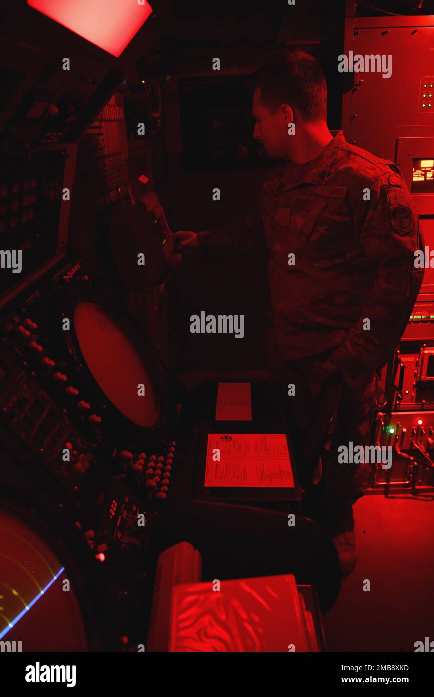 U.S. Air Force Senior Airman Gabriel Willard, a radar technician ...