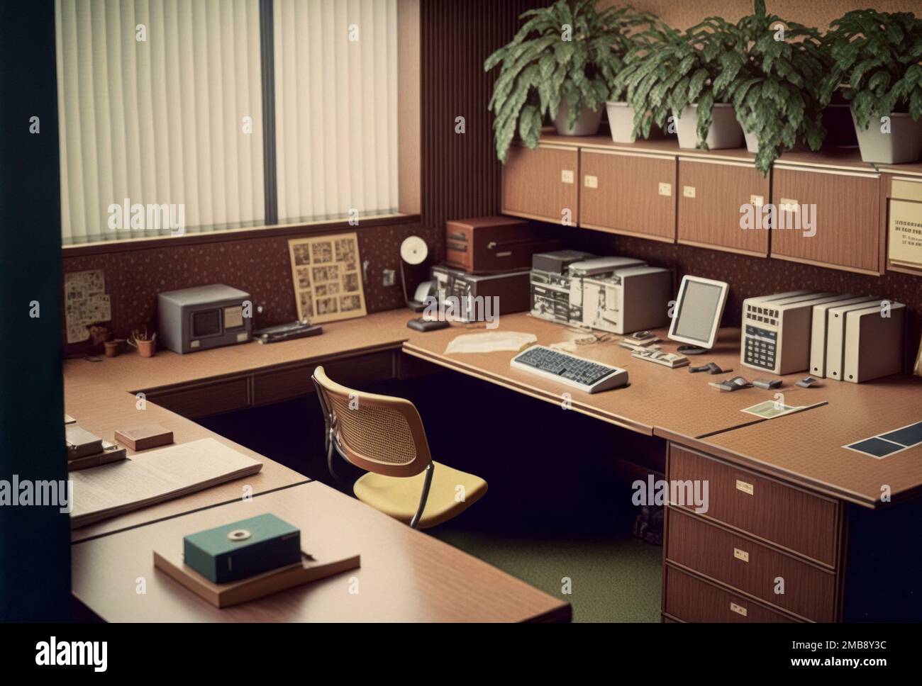 Office cubicle retro hi-res stock photography and images - Alamy