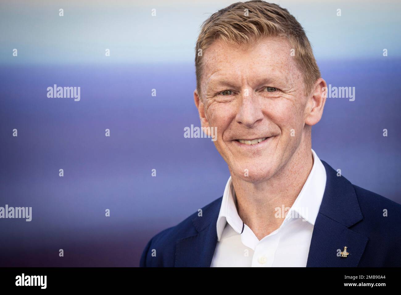 Astronaut Tim Peake poses for photographers upon arrival for the ...