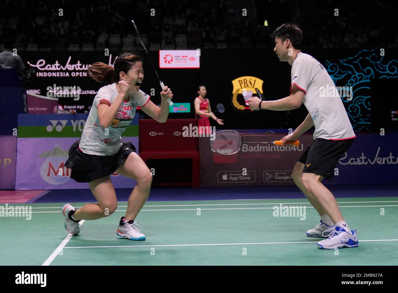 Malaysia's Goh Soon Huat, right, and Shevon Jemie Lai celebrate after ...
