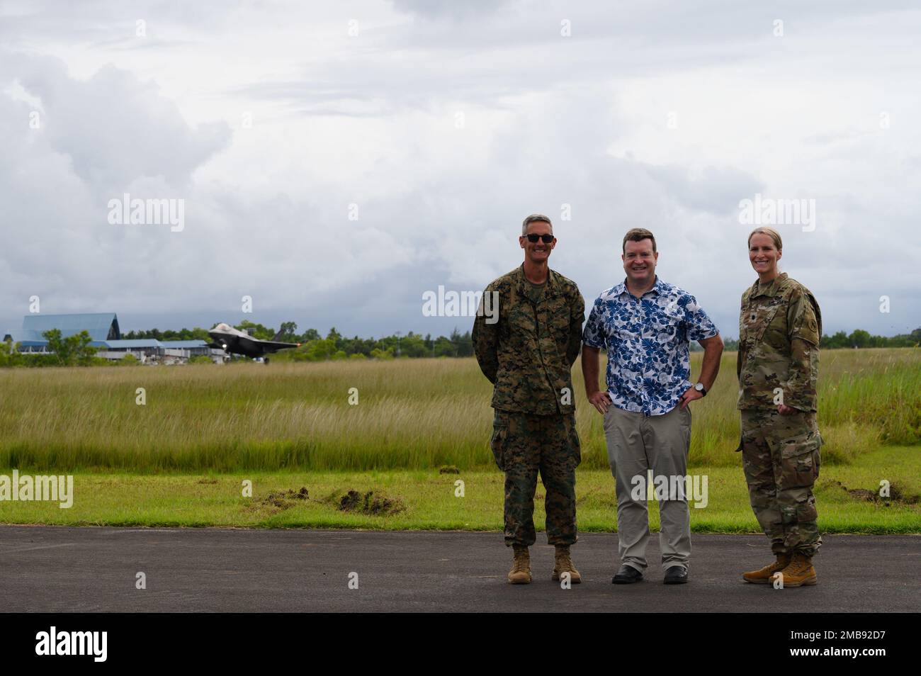 U.S. Ambassador to Palau John Hennessy-Niland pose for a group photo ...