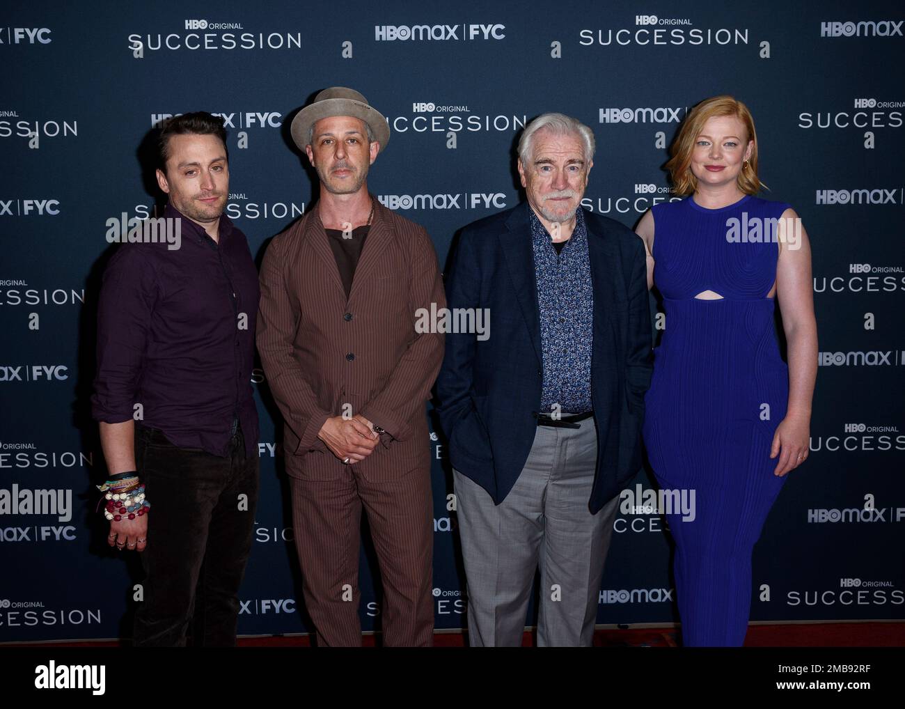 Kieran Culkin, from left, Jeremy Strong, Brian Cox and Sarah Snook ...