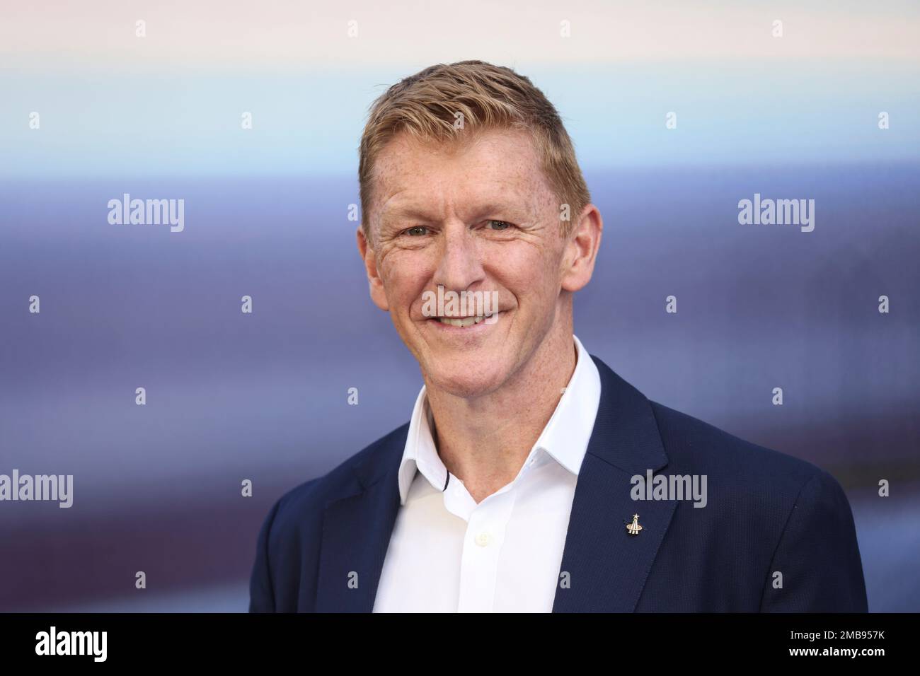 Astronaut Tim Peake poses for photographers upon arrival for the ...