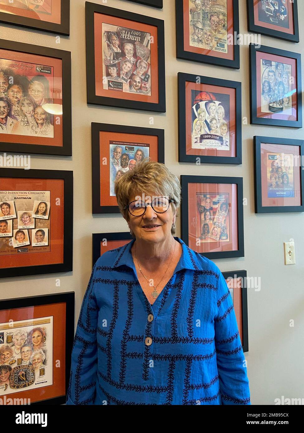 Marsha Sharp poses at the Women's Basketball Hall of Fame in Knoxville ...