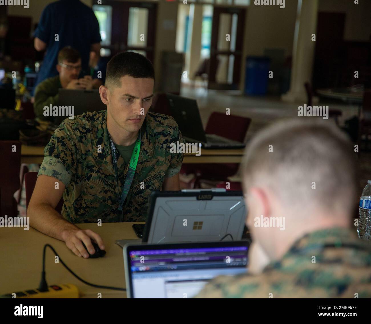 2nd Lt. Adam Stringer, a Cyberspace officer for with 8th Communication ...