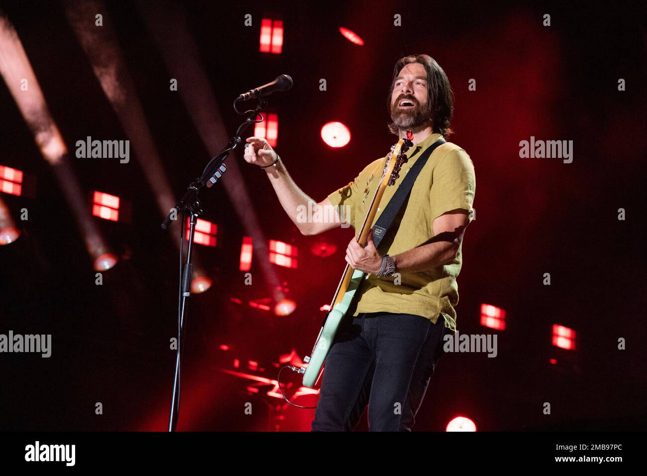 Geoff Sprung of Old Dominion performs during CMA Fest 2022 on Sunday ...