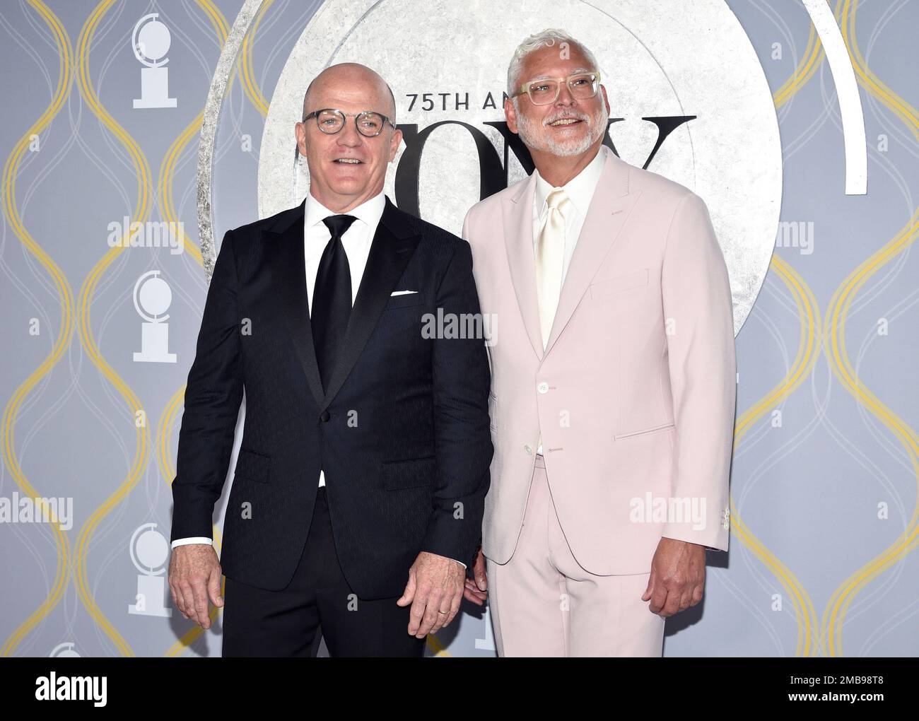 Charles Newell, left, and Angel Ysaguirre arrive at the 75th annual ...